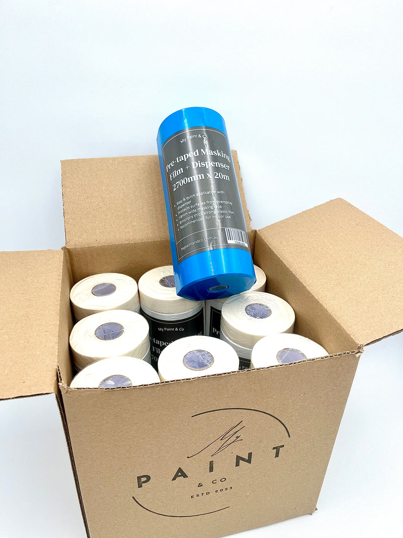 (Clearance) Pre-taped Masking Film – My Paint & Co